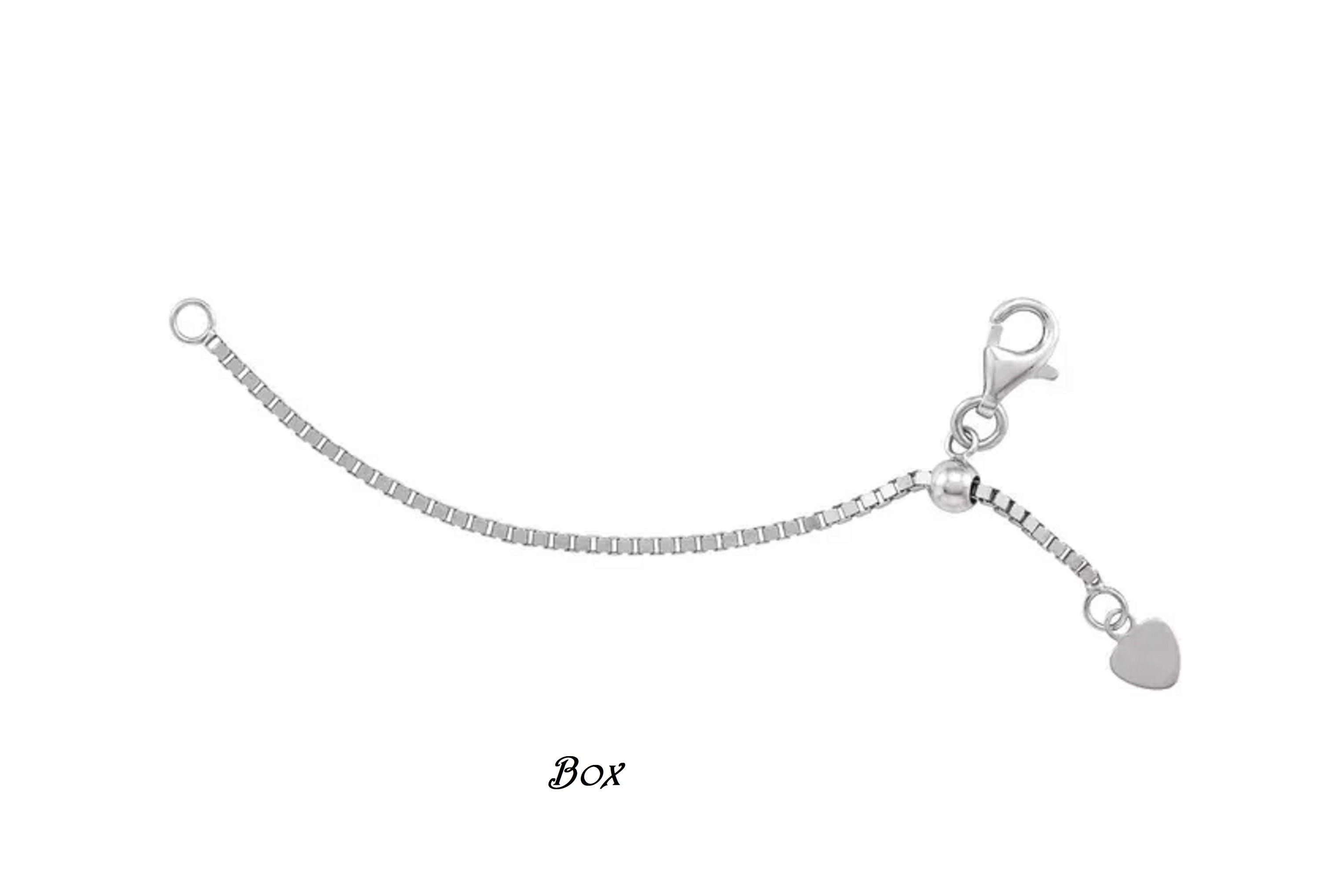 3 Adjustable Chain Extender With Lobster Claw, 14k or Sterling Silver ...