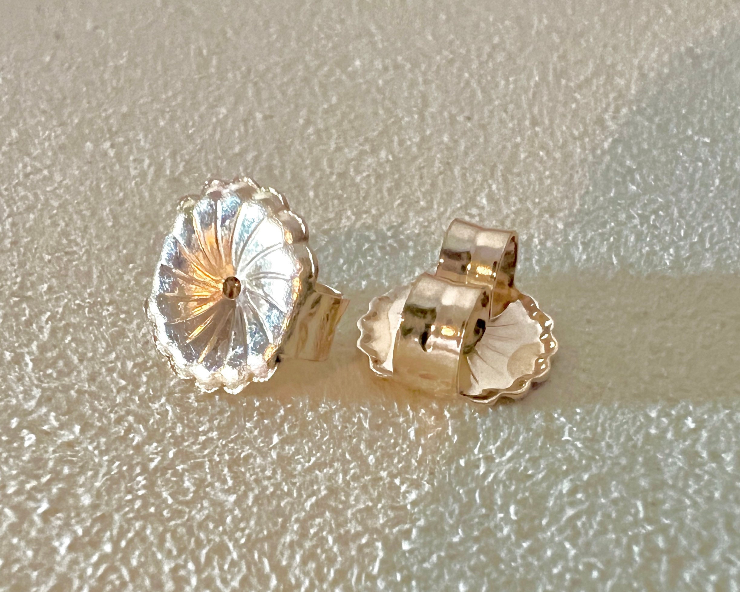 14k, 18k, Plat. Heavy Weight Friction Earring Back, Solid 14K or 18K ...