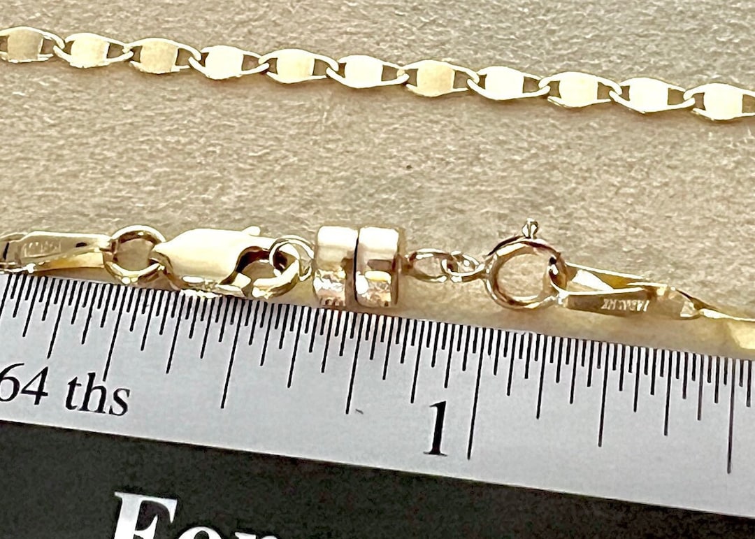 14K Solid Gold Magnetic Clasp With a Small 4x4.5mm Super Magnet ...