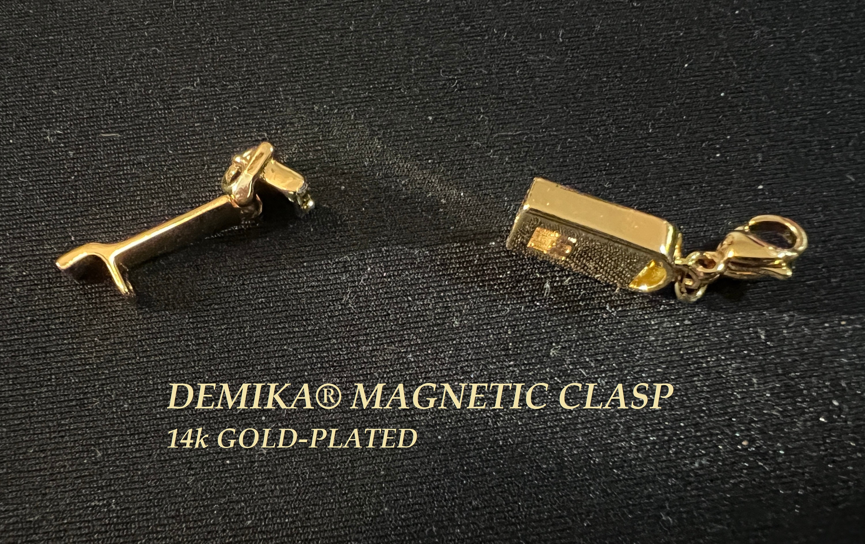 Magnetic Clasp. DEMIKA® 14k GP or SS Heavy Duty Safety Catch, Fold-over Clasp Converter ...