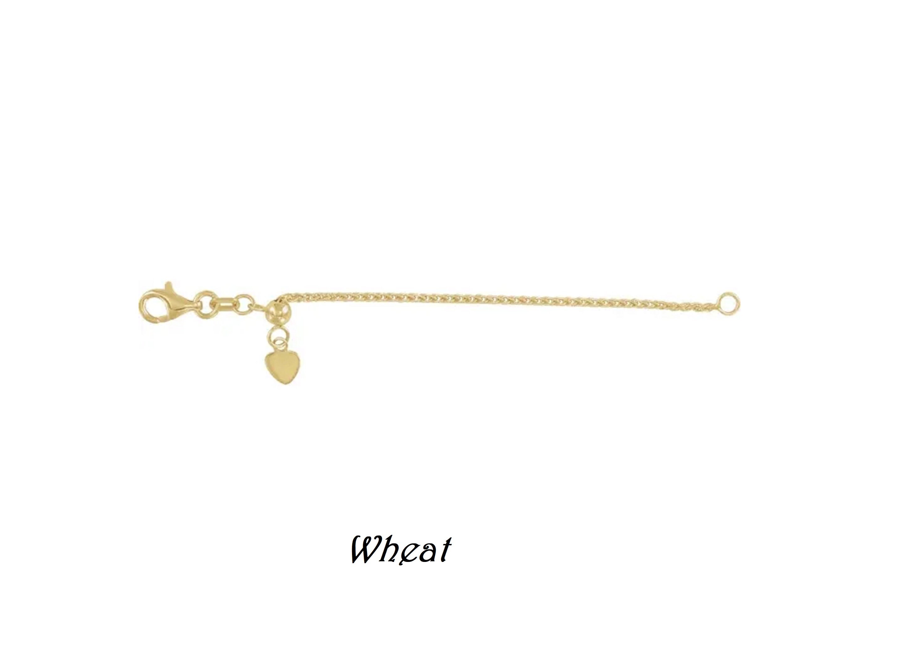 3 Adjustable Chain Extender With Lobster Claw, 14k or Sterling Silver ...