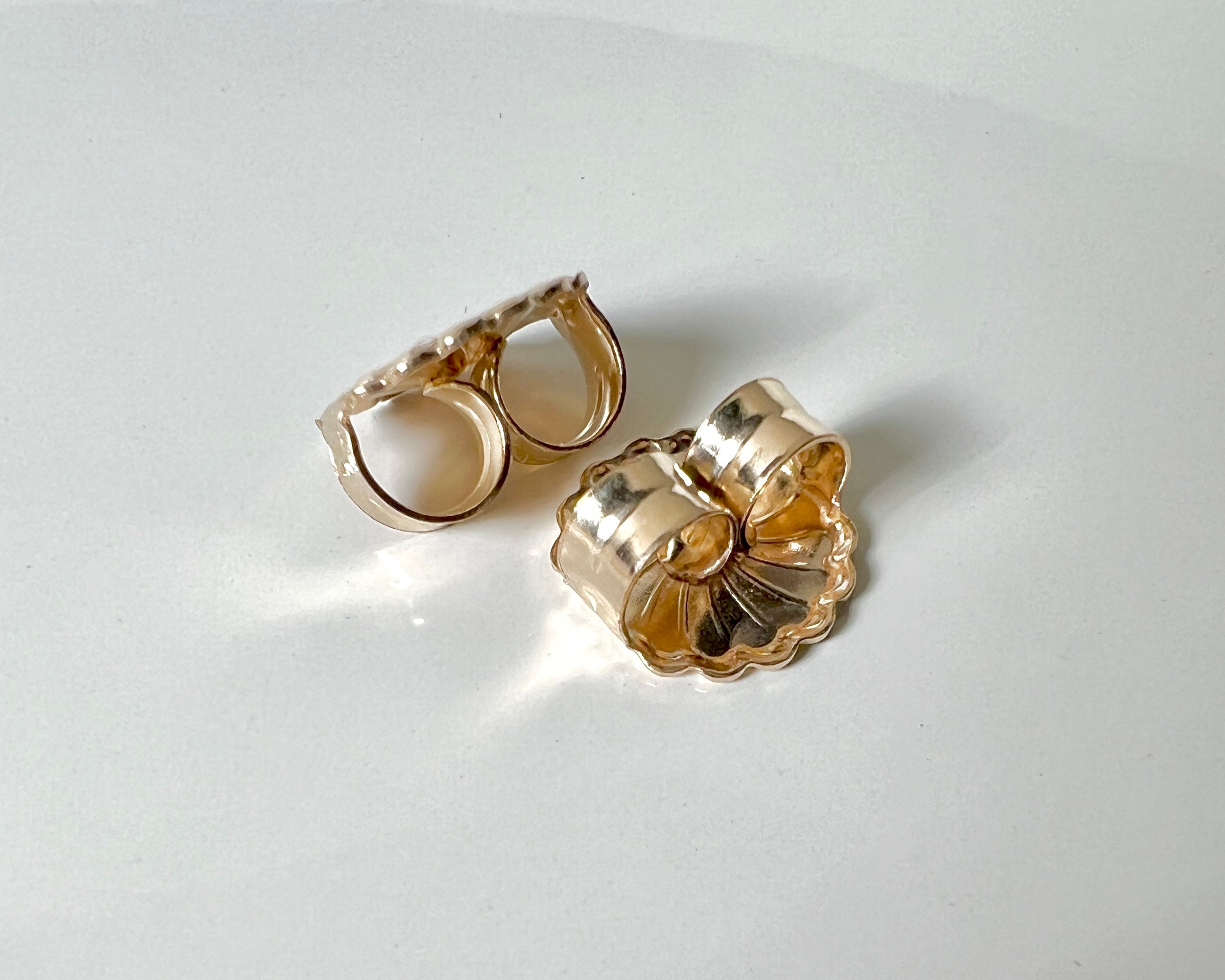 14k, 18k, Plat. Heavy Weight Friction Earring Back, Solid 14K or 18K ...