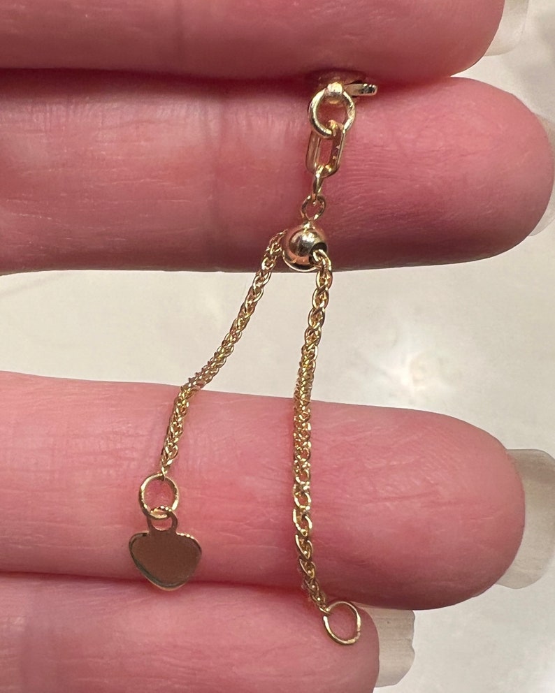 3 Adjustable Chain Extender With Lobster Claw, 14k or Sterling Silver ...