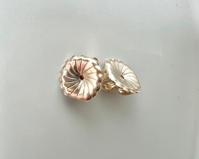 14k, 18k, Plat. Heavy Weight Friction Earring Back, Solid 14K or 18K ...