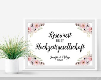 Reserviert schild | Etsy