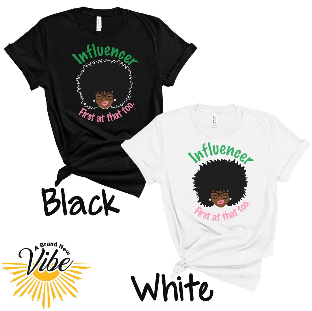 Pink and Green Influencer Short-sleeve T-shirt - Etsy