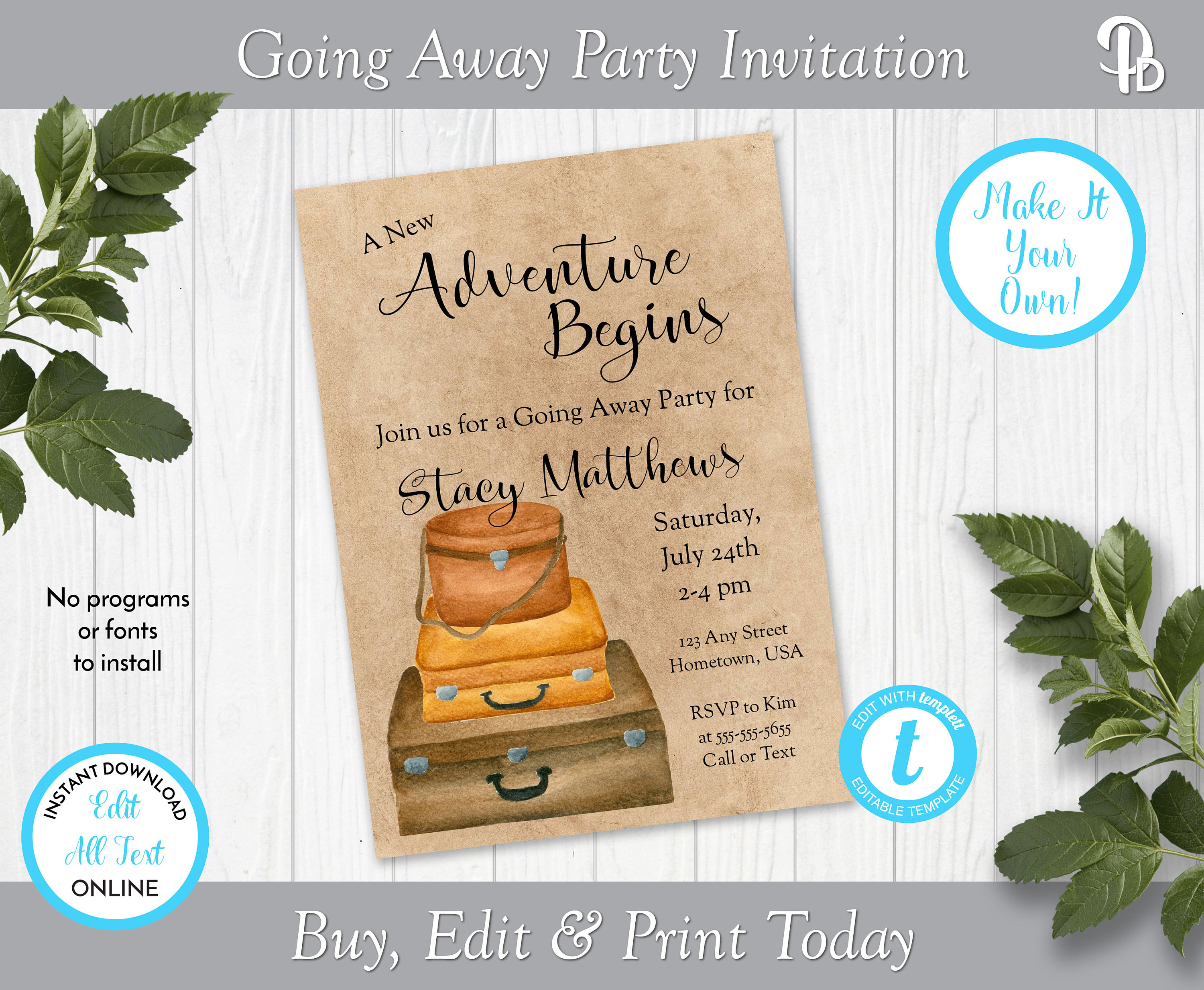 Moving Party Invitations