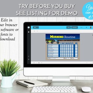 Monster Truck Children's Daily Routine Charts, Morning Routine Chart ...