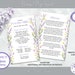 Spring Wildflowers Funeral Program, Obituary Template, Celebration of ...