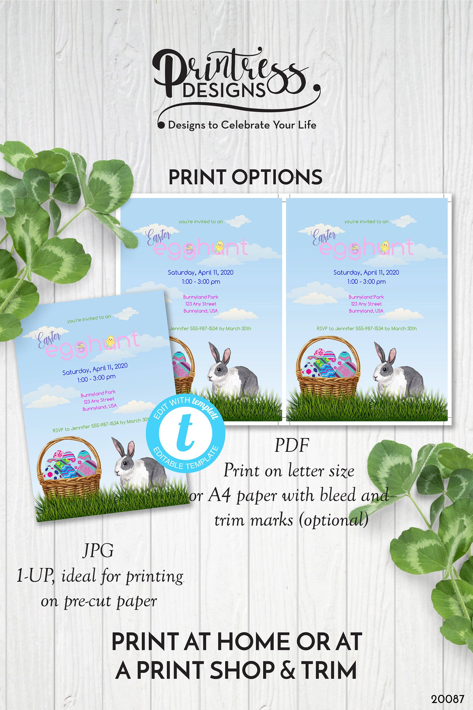 Easter Egg Hunt Invitation Spring Invitation Church | Etsy