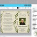 Vine and Twig Funeral Program Obituary Template Celebration - Etsy
