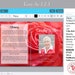 Coral Red Rose Funeral Program Template, Obituary/order of Service ...
