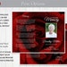 Deep Red Rose Funeral Program Template, Obituary/order of Service ...