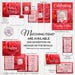 Coral Red Rose Funeral Program Template, Obituary/order of Service ...