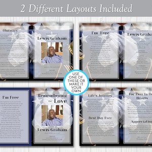 Military Honors Funeral Program Template, Patriotic Obituary/order of ...