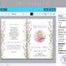 Spring Wildflowers Funeral Program, Obituary Template, Celebration of ...