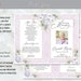 Mauve Floral Funeral Program, Obituary Template, Celebration of Life ...