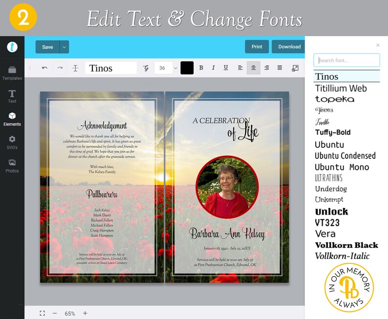 Sunrise Over Red Poppy Field Funeral Program Obituary/order - Etsy