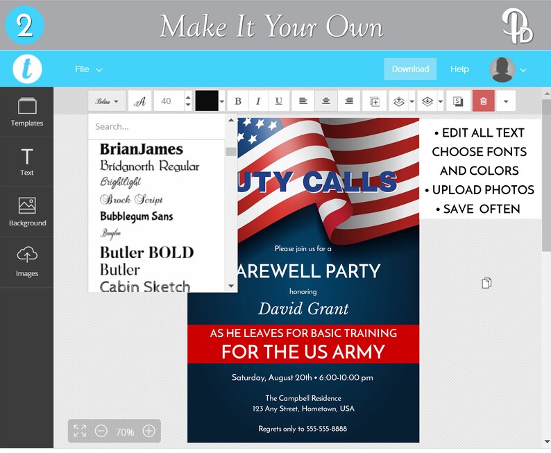 Military Going Away Party Invitation Basic Training Party - Etsy