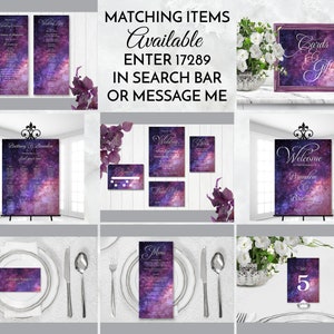 Celestial Night Wedding Seating Chart and Placecards, Wedding Seating ...