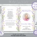Spring Wildflowers Funeral Program, Obituary Template, Celebration of ...