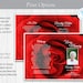Red Rose Funeral Program Template, Obituary/order of Service Template ...