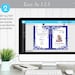 Blue Floral Border Funeral Program Template Obituary/order of - Etsy