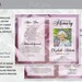 Mauve Rose Funeral Program Obituary Template Celebration of - Etsy