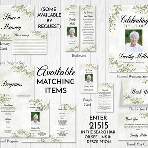 Creamy Oasis Funeral Keepsake Bookmark, Memorial Favor Bookmark ...