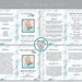 Teal Marble Funeral Program Template Obituary-order of - Etsy