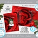 Red Rose Funeral Program Template, Obituary/order of Service Template ...
