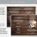 Dark Rustic Wood Funeral Program Template, Obituary/order of Service ...