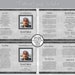 Classic Elegant Gray Funeral Program Template, Obituary,, Celebration ...