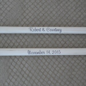 White Washed Wedding Paddles 4' Set of 2 Oars Paddles With | Etsy