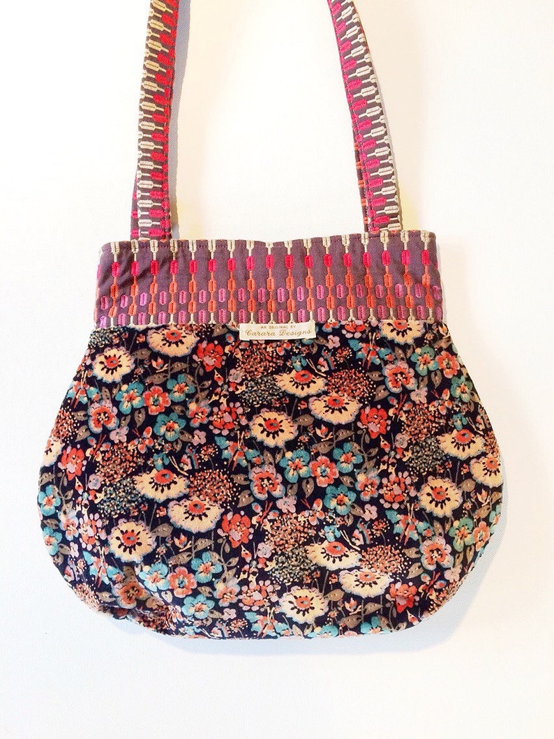 Handmade Handbag Using Vintage Velvet and Braid - Etsy