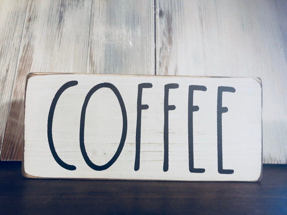 Small Coffee Bar Sign Black and White Decor Coffee Station - Etsy
