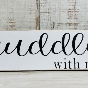 Cuddle With Me Sign Master Bedroom Sign for Above Bed - Etsy