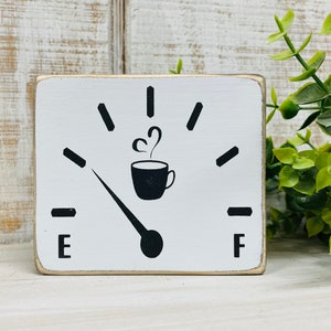 Funny Coffee Bar Sign, Tiered Tray Block Coffee Sign, Signs for Coffee ...