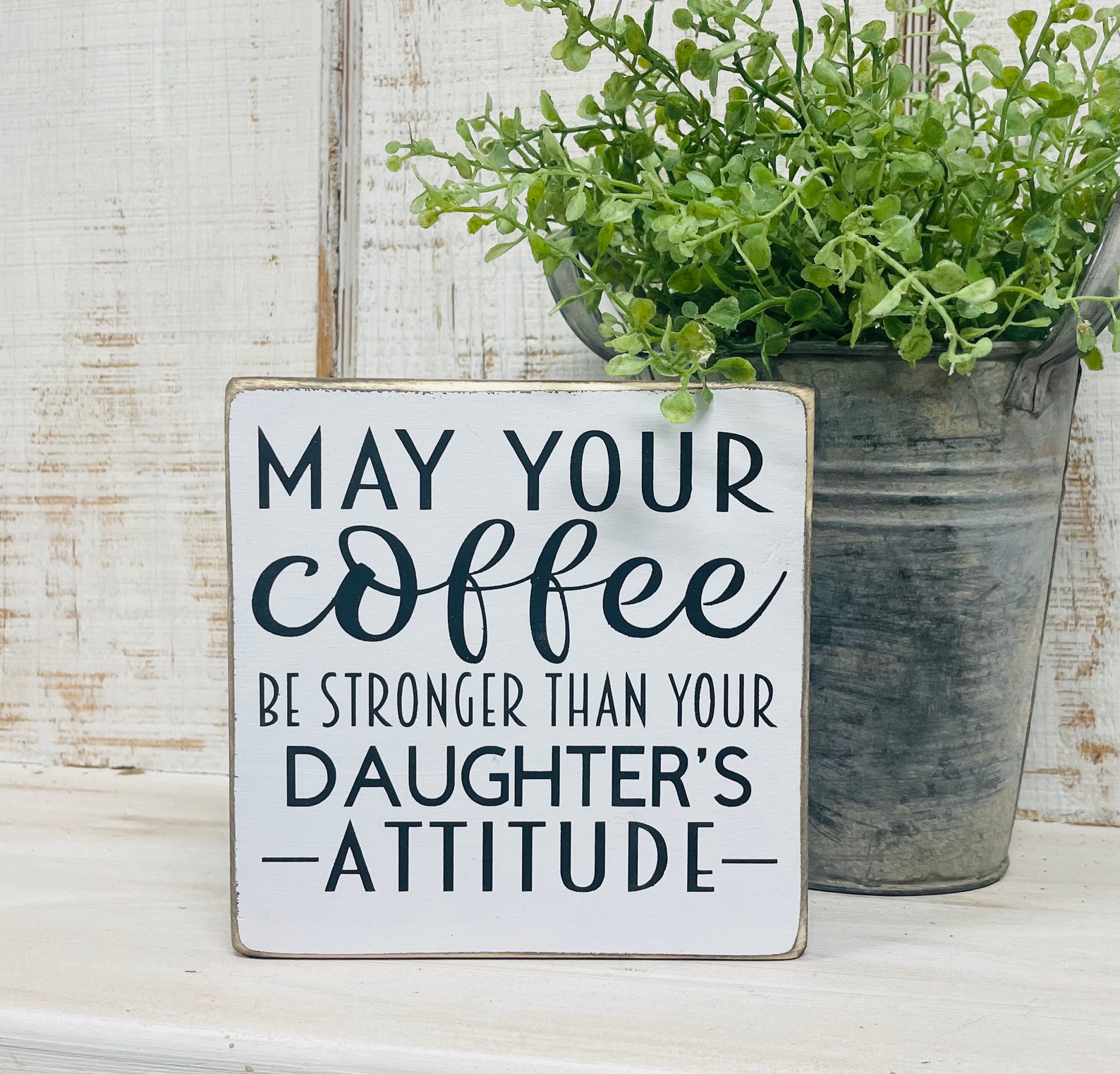 Funny Coffee Bar Sign Funny Kitchen Sign Farmhouse Sign - Etsy