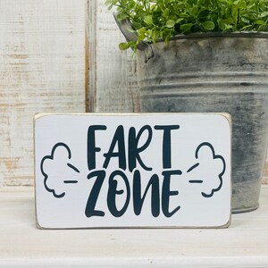 Funny Boys Wood Bathroom Sign, Fart Zone, Kids Teen Bath Decor - Etsy