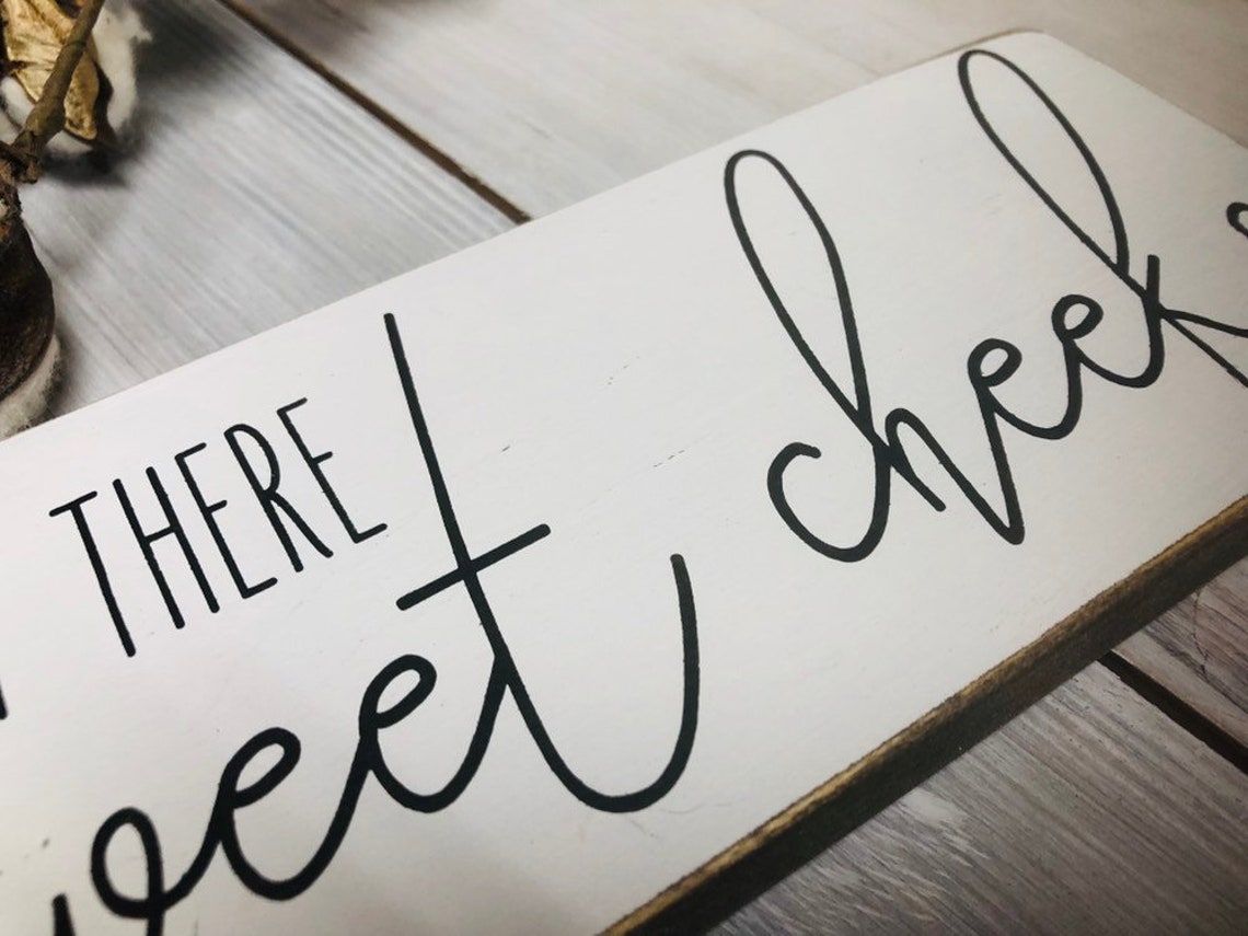 Funny Bathroom Sayings Quotes Sign Hey There Sweet Cheeks - Etsy