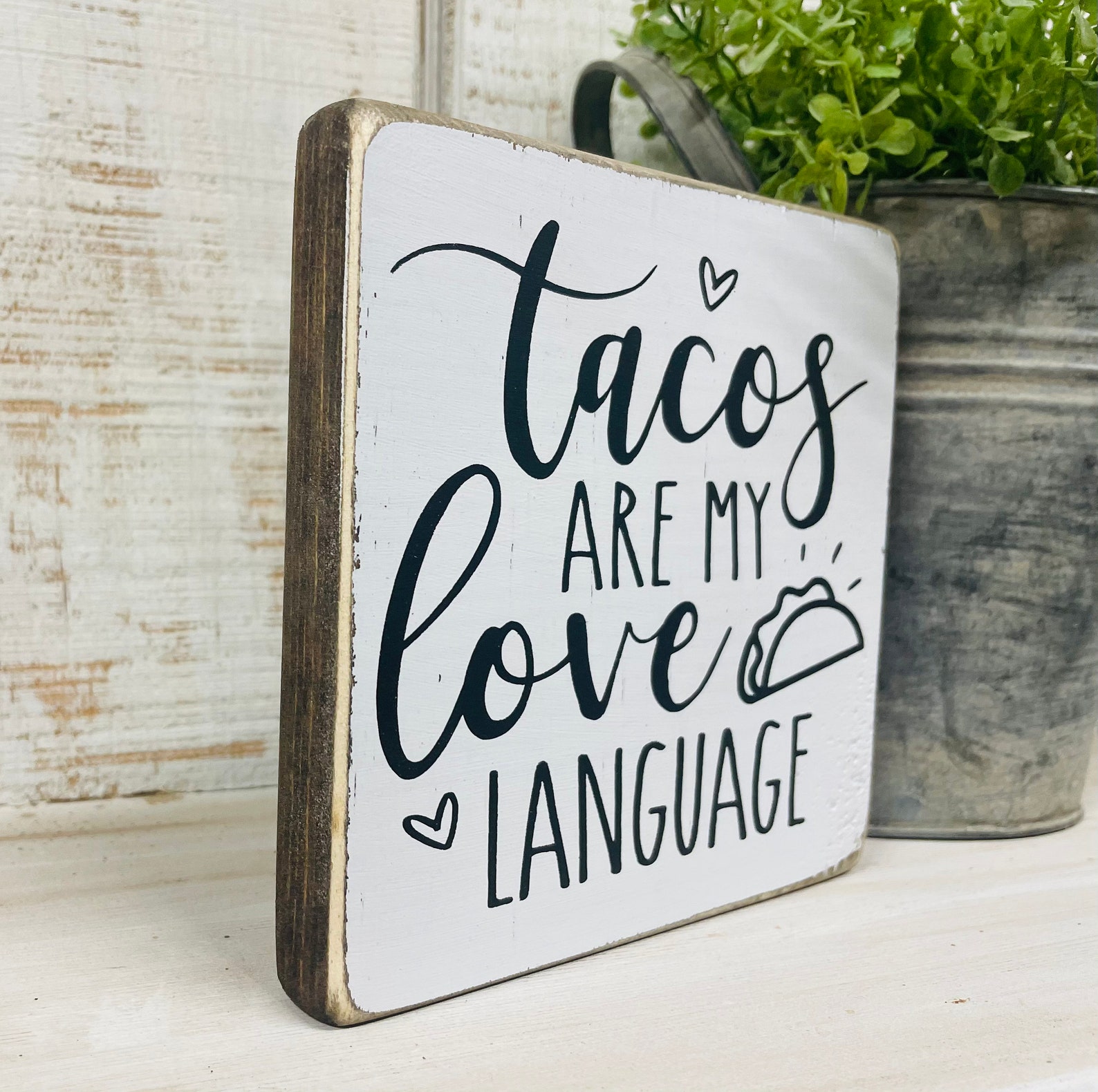 Funny Kitchen Sign - Tacos Are My Love Language- Small Kitchen Sign ...