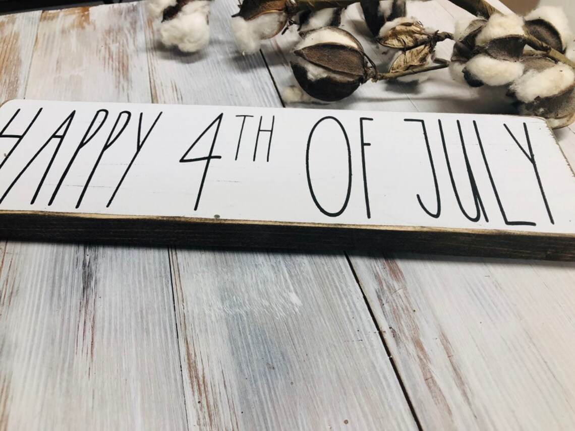 Happy 4th of July Sign Independence Day Sign July 4 - Etsy