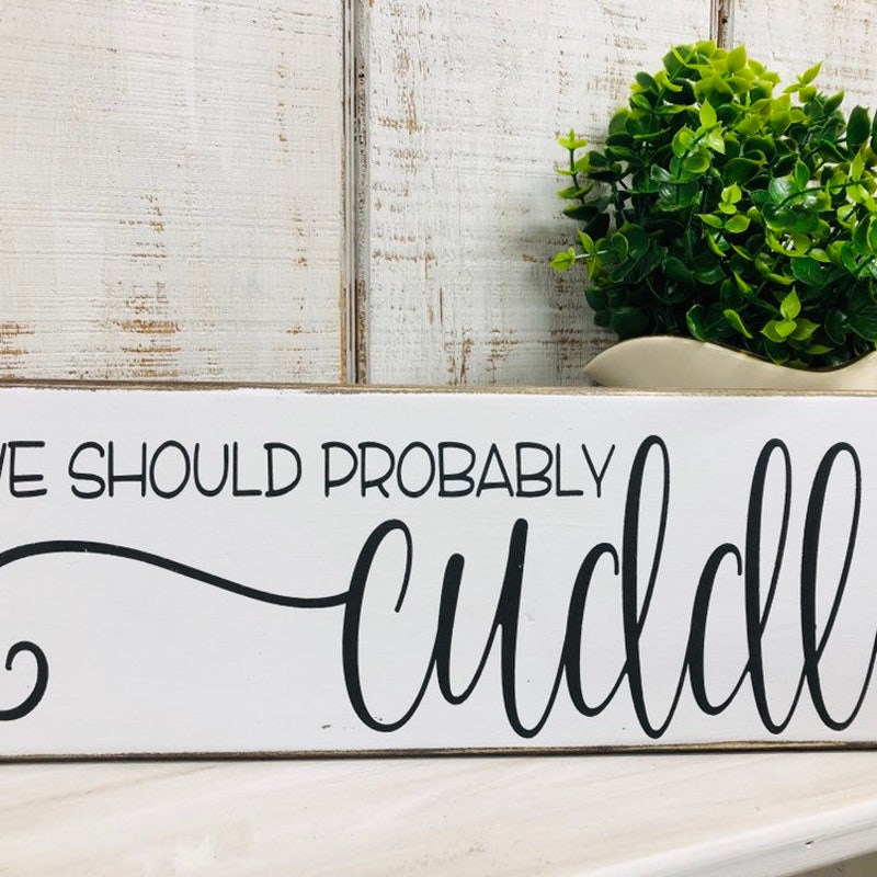 Lets Cuddle Sign - Etsy