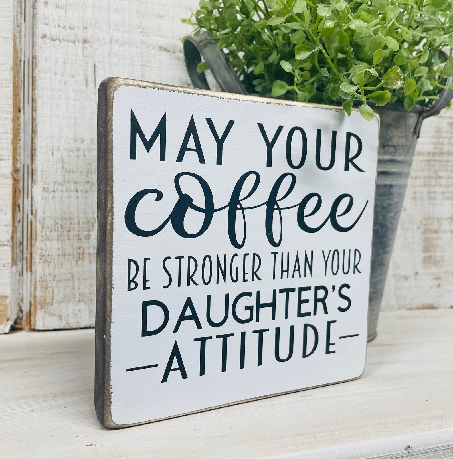 Funny Coffee Bar Sign Funny Kitchen Sign Farmhouse Sign - Etsy