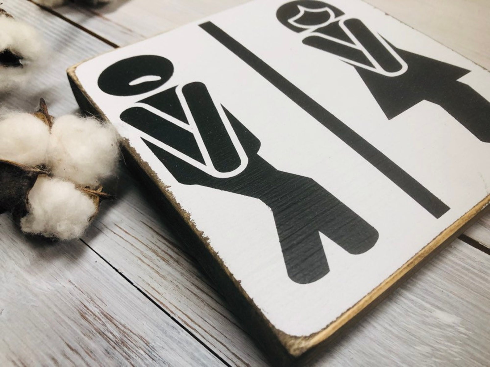 Funny Have to Potty Sign His and Hers Bathroom Sign - Etsy