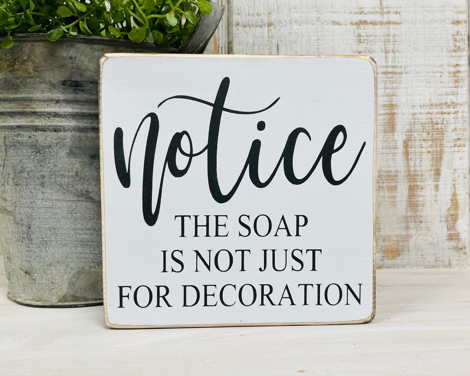 Funny Kids Teen Mens Bathroom Sign Notice the Soap is Not - Etsy