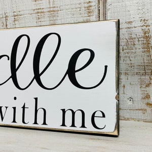 Cuddle With Me Sign Master Bedroom Sign for Above Bed - Etsy