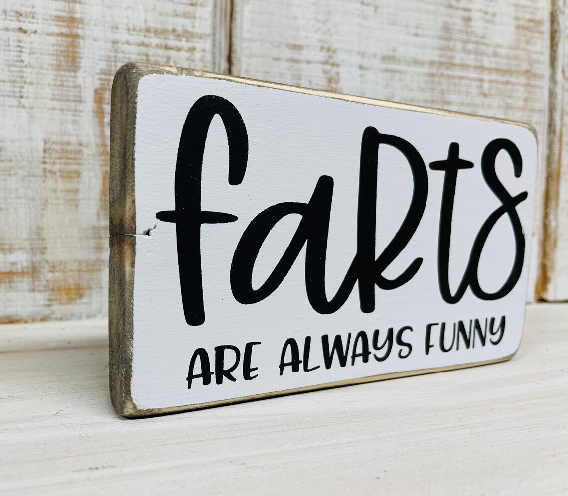 Funny Bathroom Sign Farts Are Always Funny Boys Kids - Etsy