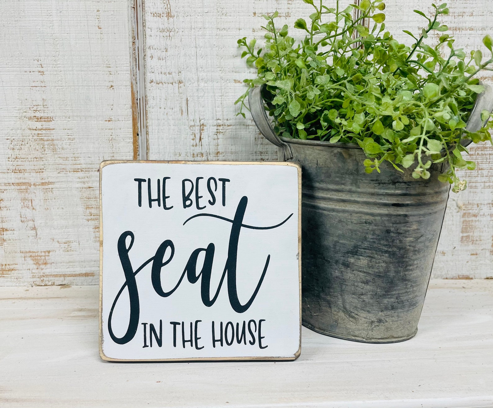 Funny Bathroom Sign Guest Half Bath Sign the Best Seat in - Etsy